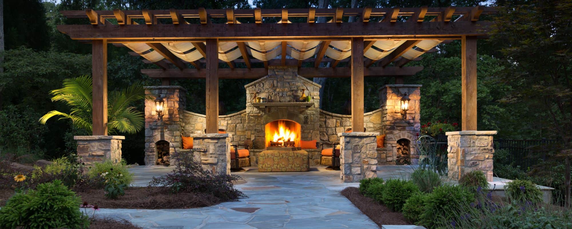 Atlanta, GA Outdoor Fireplaces & Fire Pits – Custom Fire Feature Design ...